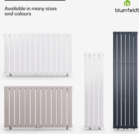 Blumfeldt badkamerverwarming, design radiator vlak, zuinige vlakke ...