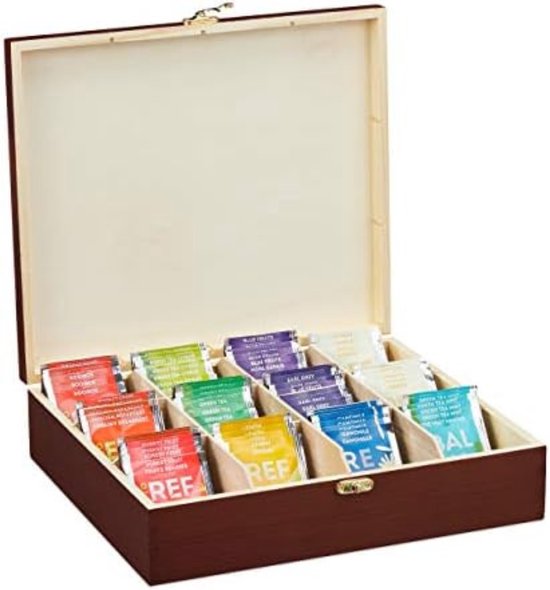 Gratyfied - Theedoos 12 Vaks - Theedoos Zwart | bol