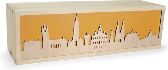 Delft Wijnkist - Bij Dag - Cadeau Delft | bol