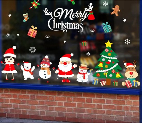 Kerst raamstickers - Kerstversiering - Feestdagen - Kerst ...