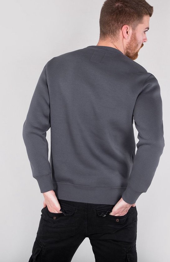 Alpha Industries Basic Sweater Hoodies / Sweatshirts Greyblack-L | bol