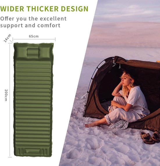 Luftmatras Zelfopblazend, Camping Opblaasbaar Slaapmatje Outdoor ...