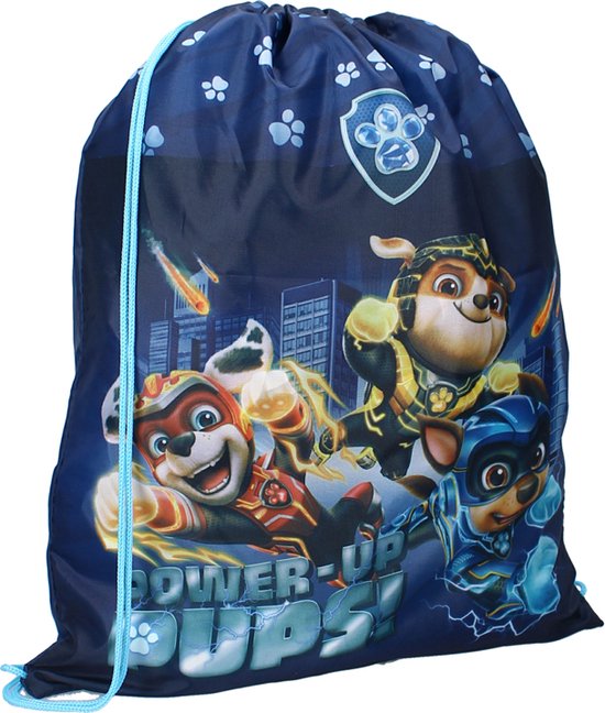 Trekkoordtas - Paw Patrol Power-Up Pups! - Blauw - 44x36cm | bol