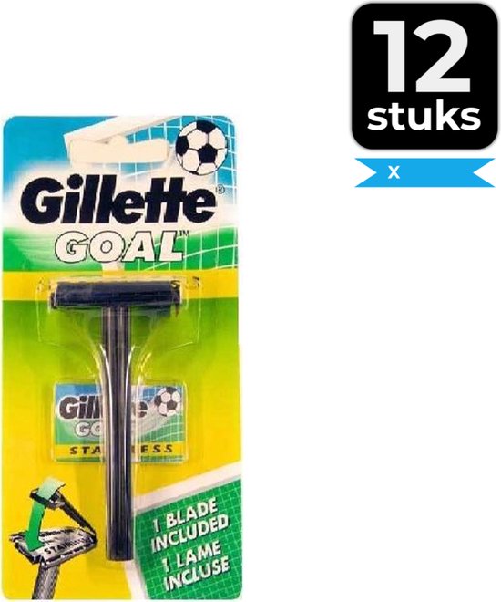 Gillette Goal Stainless Razor (with blades) - Voordeelverpakking 12 ...