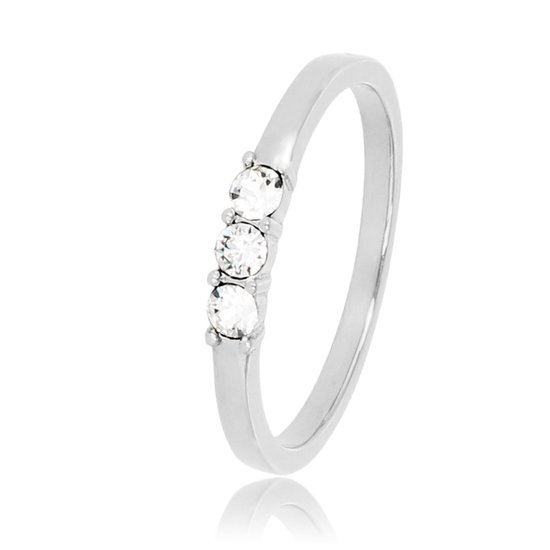 My Bendel - Zilveren ring met Swarovski stenen - Zilveren ring met Swarovski stenen -... | bol