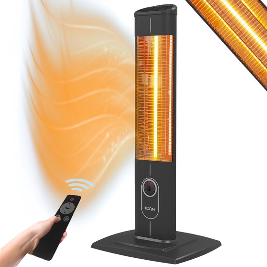 ICQN Infrarood Terrasverwarmer, Infrarood Kachel - 2300W - Met ...