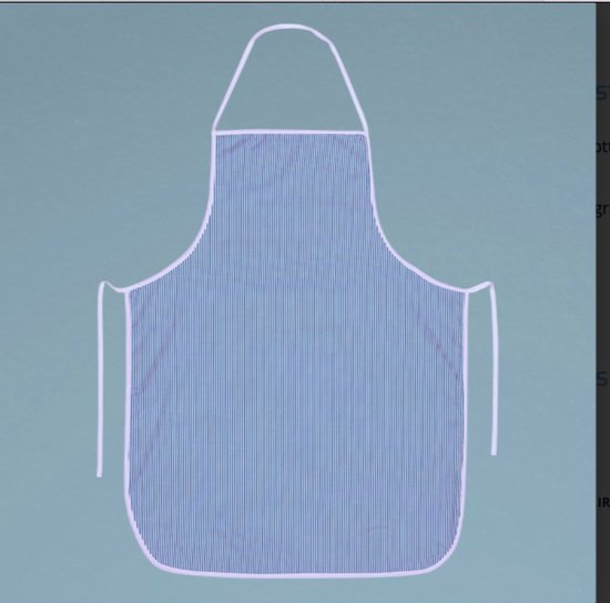 2 stuks Basic schort, polyester katoenen schort , blauw gestreept , 75 ...