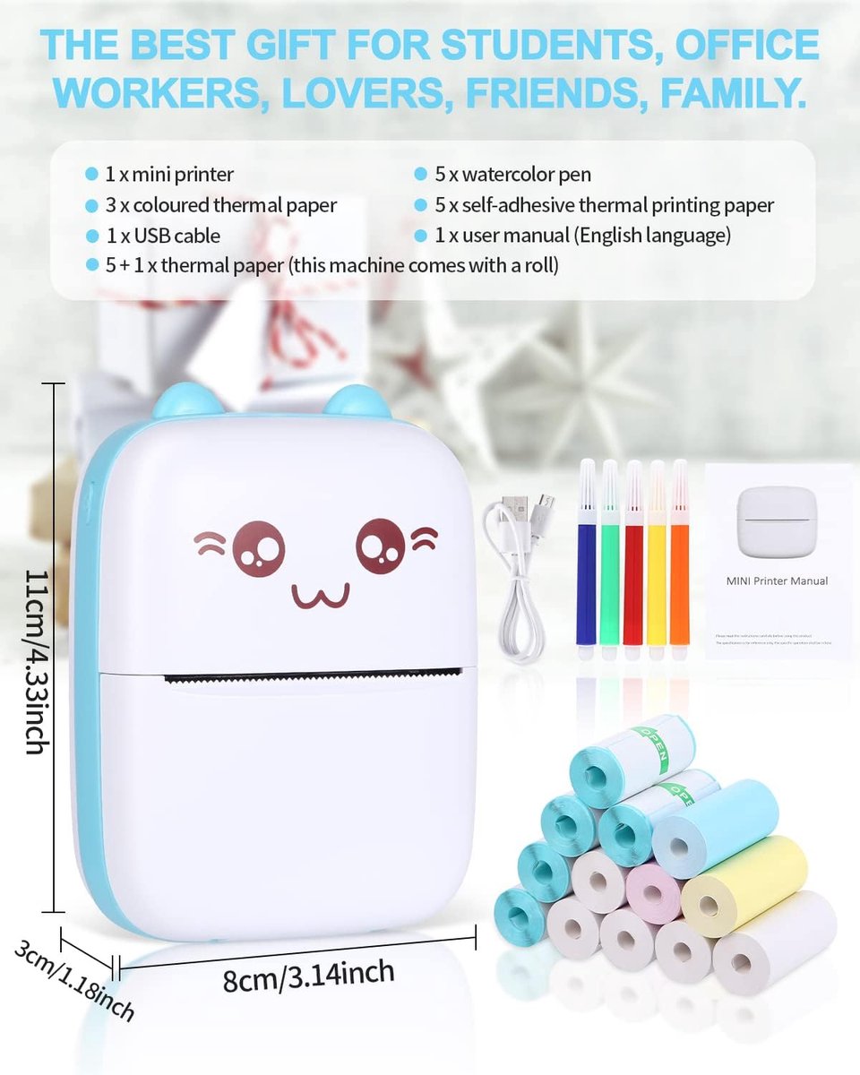 ShopGlobe - Mini Printer - Pocket Printers - Draagbare Printer ...