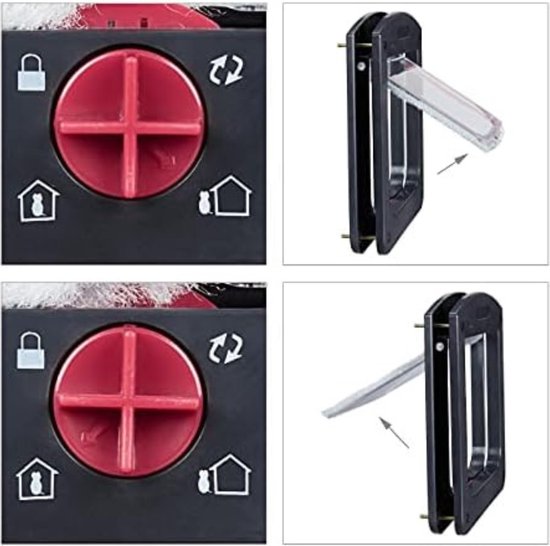 Cat Flap - Met Magneet, Afsluitbaar, hxb: 22 x 20 cm, zwart | bol