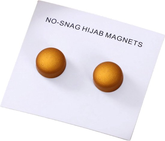 Jumada's - Gouden hoofddoek Magneet - 12mm Goud - Magnetische Broche ...