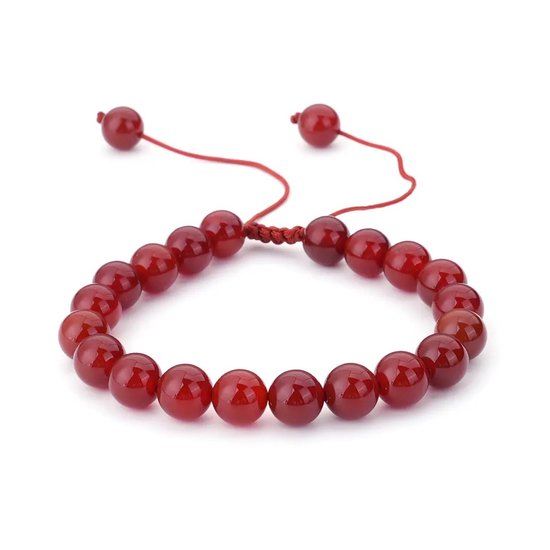 Flows - Carneool Armband - Rood - Edelsteen Armband | bol