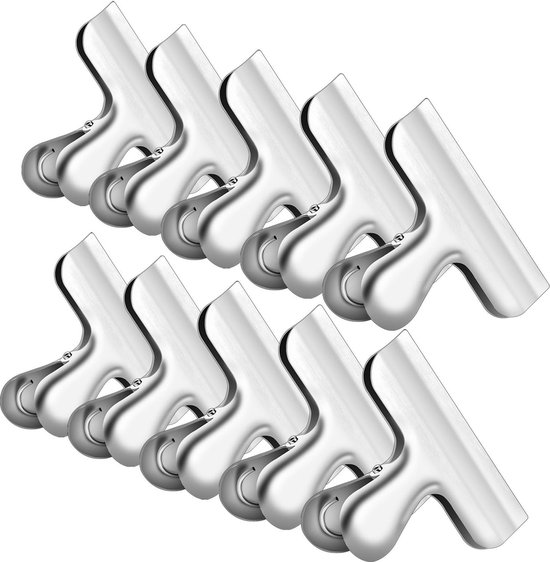 Metalen RVS sluitclips voor tassen brievenklem metalen clip, 76mm, 10 ...