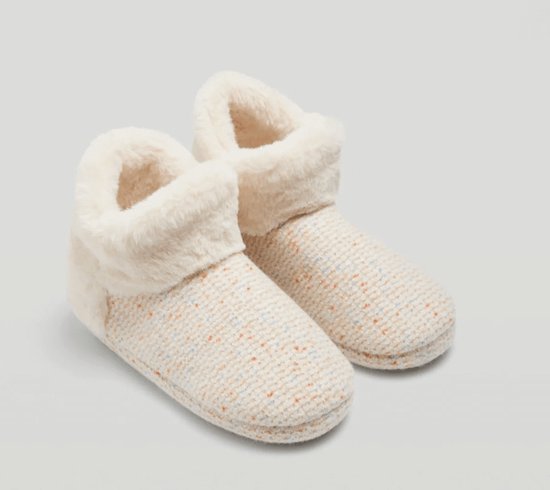 Dames sloffen huis | extra warm | creme | kwaliteit YM | bol