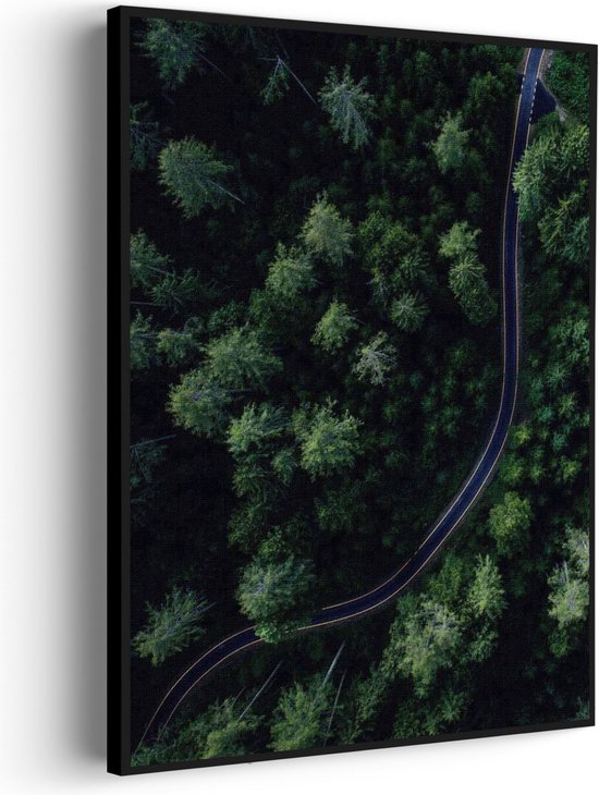 Akoestisch Schilderij Weg door het bos Rechthoek Verticaal Pro XL (86 X ...