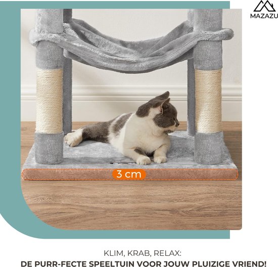 MIRA Home - Krabpaal - Kattenhuis - Kattenmeubel - Kattenpaal - Hangmat ...