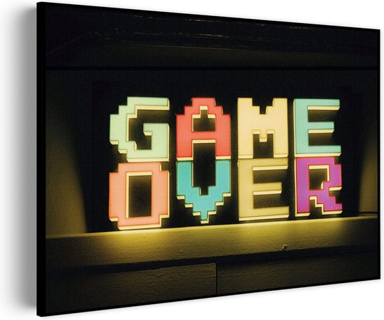 Tableau Acoustique Game Over Rectangle Horizontal Basic XL (120 x 86 CM ...