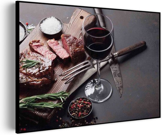 Tableau Acoustique Bœuf au Vin Rouge Rectangle Horizontal Basic XXL ...