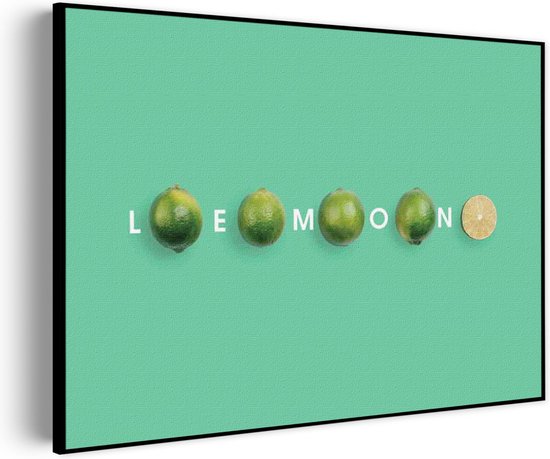 Akoestisch Schilderij Lemon Groen Rechthoek Horizontaal Pro L (100 x 72 ...