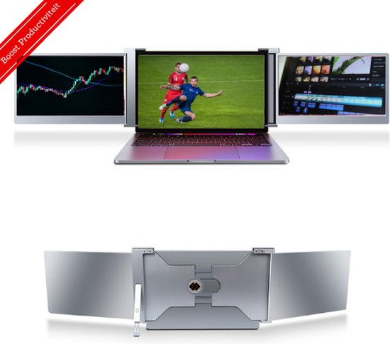 Portable Monitor - Triple Screen - Draagbaar - Draagbaar Scherm voor ...