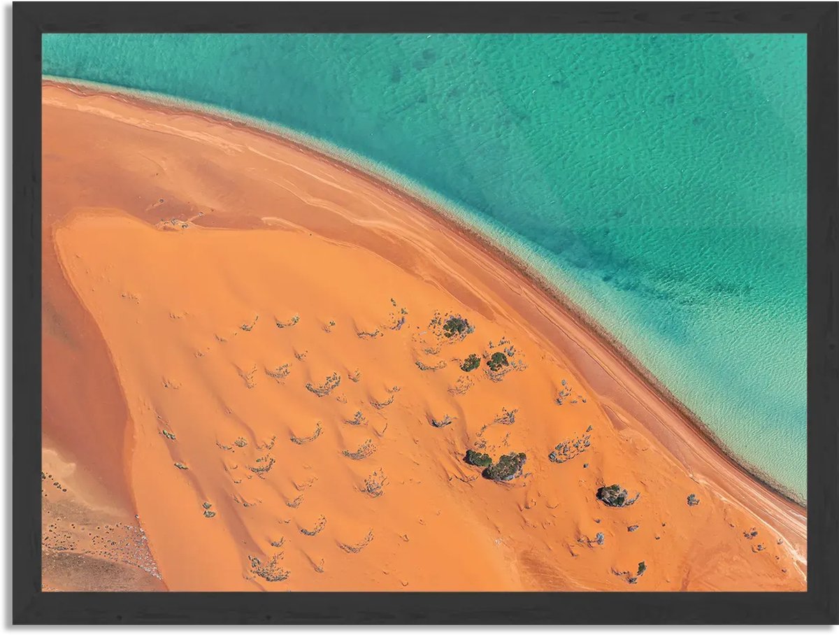 Poster Kleurrijke woestijn Rechthoek Horizontaal Met Lijst XL (70 X 50 ...