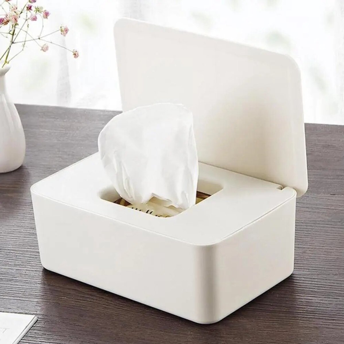 Vochtig Toiletpapier Houder - Multifunctionele Witte Tissuebox ...