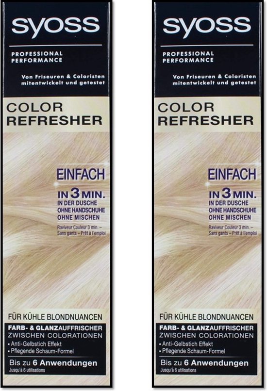 SYOSS Color Refresher Cool Blond 2 x 115 ml | bol