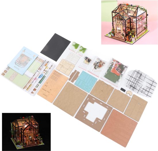 Miniaturen Poppenhuis Kit DIY Miniatuur Poppenhuis Kit Miniatuur Huis ...