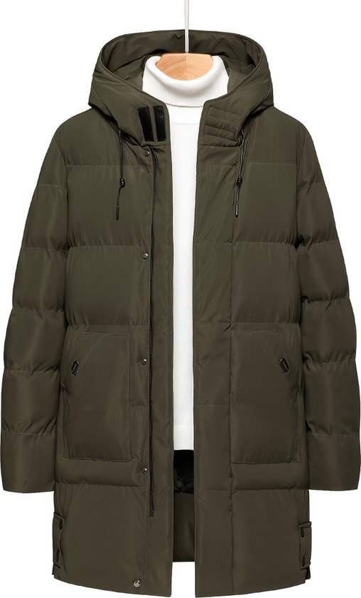 Winterjas - Heren - Parka Heren - Jas - Winter - Volwassen - Groen ...