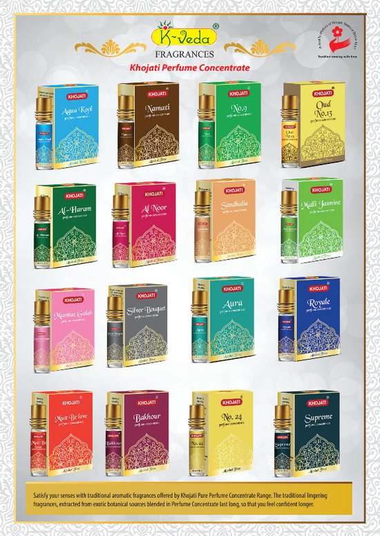 K-Veda - Perfume Concentrate - Alcohol Free - Bakhour - 6 ml | bol