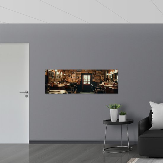 Hout - Kapper - Zaak - Oud - Schilderijen - 150x50 cm - 9 mm dik - Foto ...
