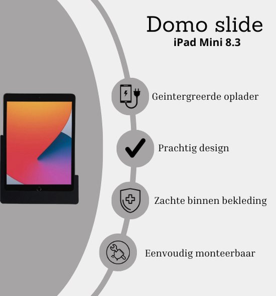 Domo Slide Tablethouder – tablet houder muur – tablet wandhouder ...