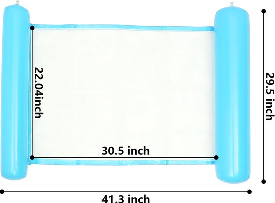 Waterhangmat Opblaasbaar lounge luchtbed 120x75cm Water hangmat ...