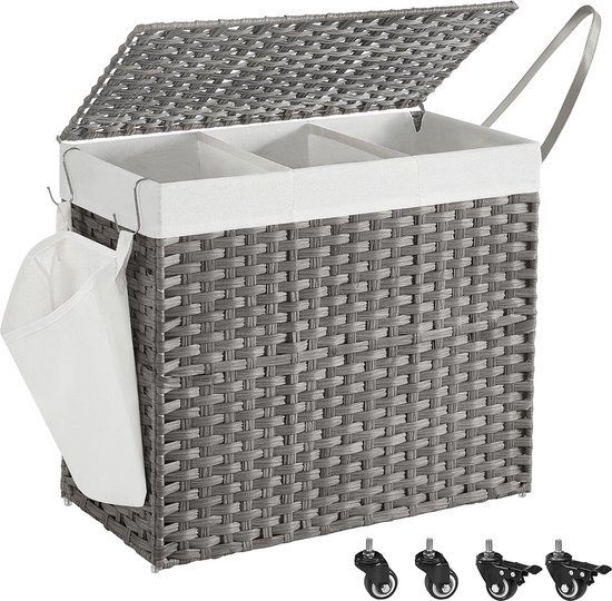 Wasmand met 3 compartimenten | bol