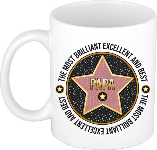 Bellatio Decorations Cadeau koffiemok voor de beste papa - walk of fame - keramiek -... | bol