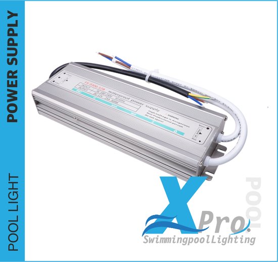 Ultra Dunne LED driver 12 Volt DC - 25 A | 300 Watt | Waterproef IP67 | bol
