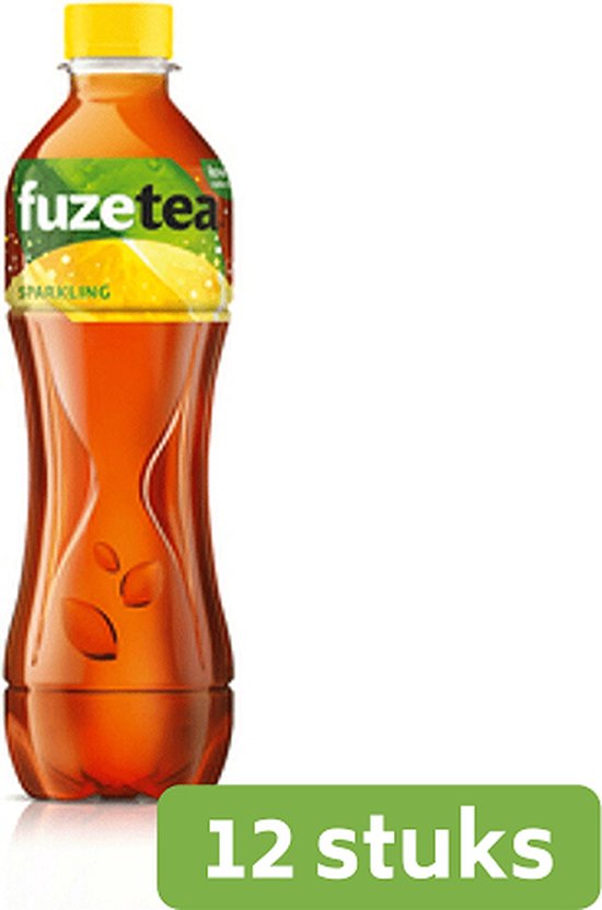 Fuze Tea Black Tea Sparkling Lemon 12 petflesjes x 40 cl | bol