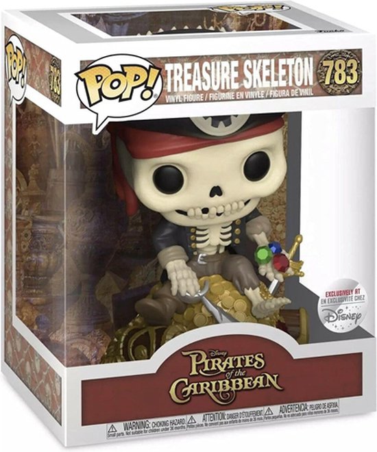 Funko Pop! Deluxe: Pirates of the Caribbean - Skeleton on Gold Pile ...