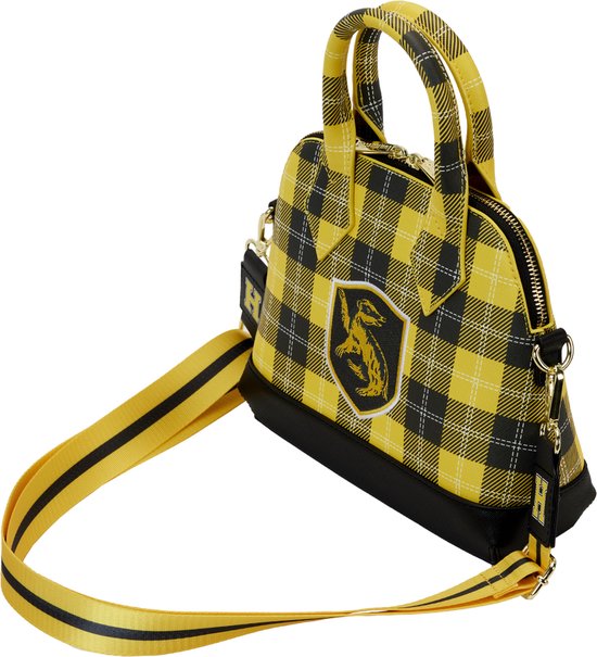 Harry Potter Loungefly Crossbody Bag Hufflepuff Varsity Plaid | bol