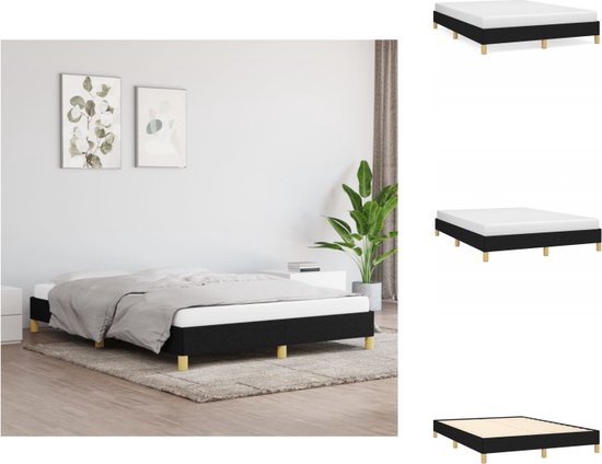 vidaXL Bedframe - 193 x 143 x 25 cm - Duurzaam - Ondersteunend ...