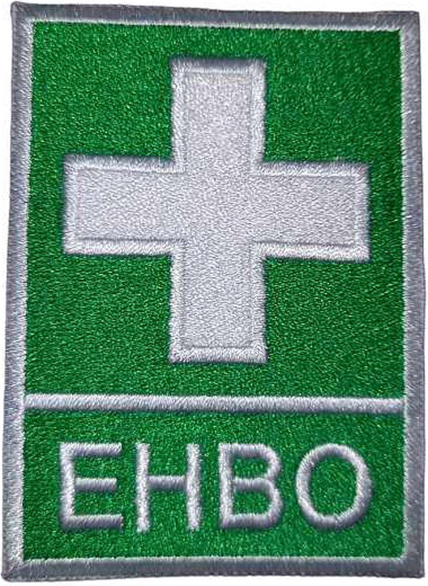 Opstrijk Patch EHBO - Groen - Wit - EHBO Logo - Strijkembleem - 6 x 8 ...