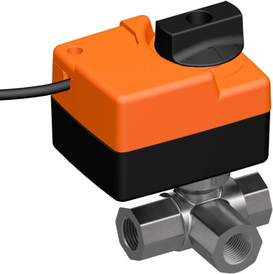 Belimo 3-Weg Regelklep Rp1/2 Kvs1 24VAC/DC 100s 2/3-Punt 2Nm IP40 R3015 ...