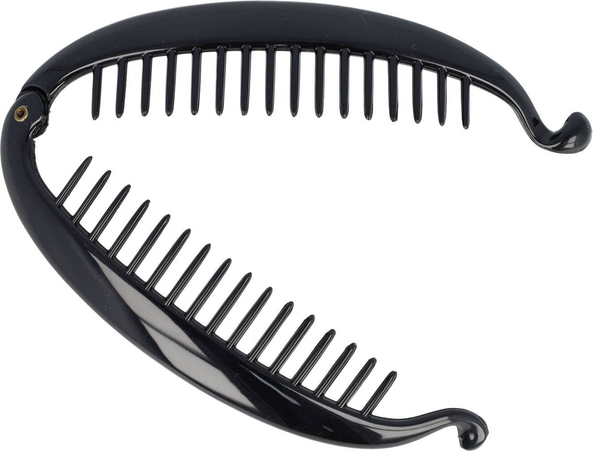Haarspeld Bananenklem 14cm Glans Zwart Made In France Haarclip Haarklem ...