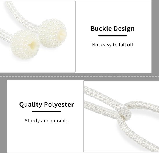 Pakket van 8 Gordijnkoorden, Gordijnhouders, Moderne Koorden Gespen ...