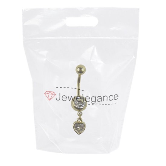 Chirurgisch Stalen Hartjes Piercing – Navelpiercing – Diameter 8mm ...