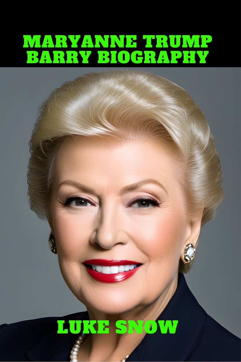 Maryanne Trump Barry biography (ebook), Luke snow | 1230007064654 ...