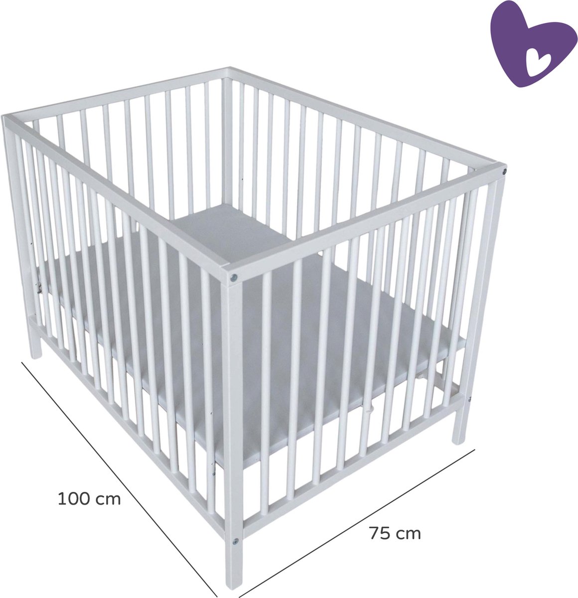 Prénatal Basis Babybox – In Hoogte Verstelbare Kinderbox – Stevige Baby ...