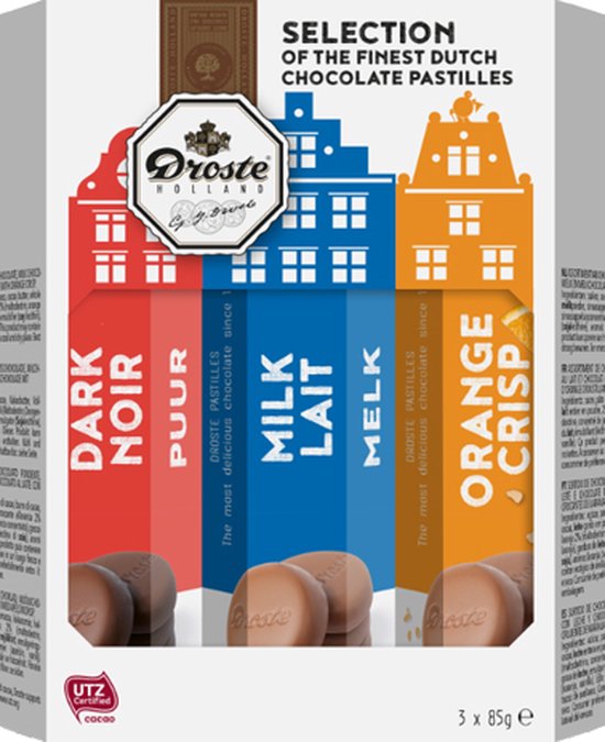 Droste - Chocolade Pastilles Geschenkverpakking - 24x 3-pack | bol