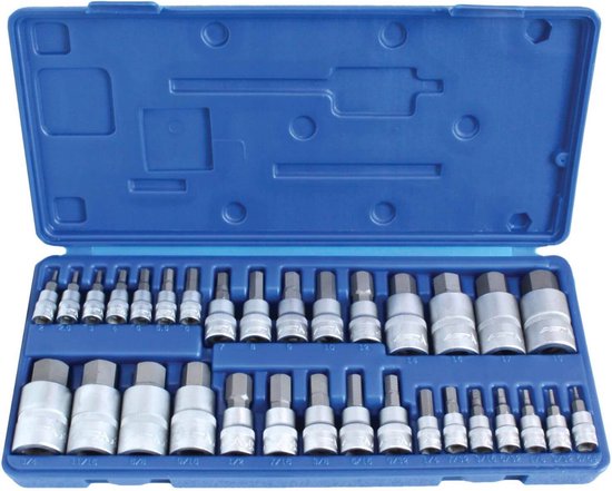 Inbusdoppen set - Inbus doppen - Metrische en engelse maten - 32 delig ...