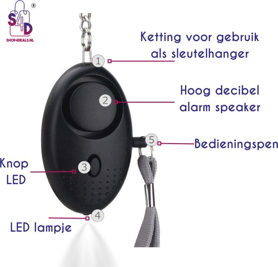 S4D® - Persoonlijk Zakalarm - Paniekalarm - Senioren Alarm - Veiligheid ...