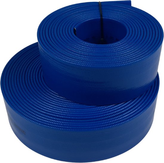 Platte Oprolbare Water Slang - Diameter 38mm (1 1/2") - 5 Meter Rol - 6 ...